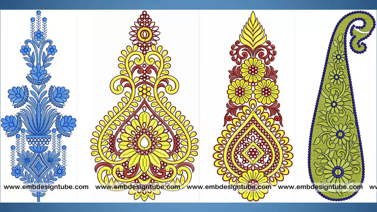 50 Kali Embroidery Designs | February 2018 Bulk Download - YouTube