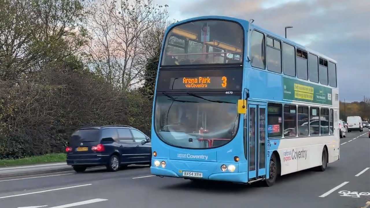 NXCoventry 4670 (BX54 XRH) on the 3 - YouTube
