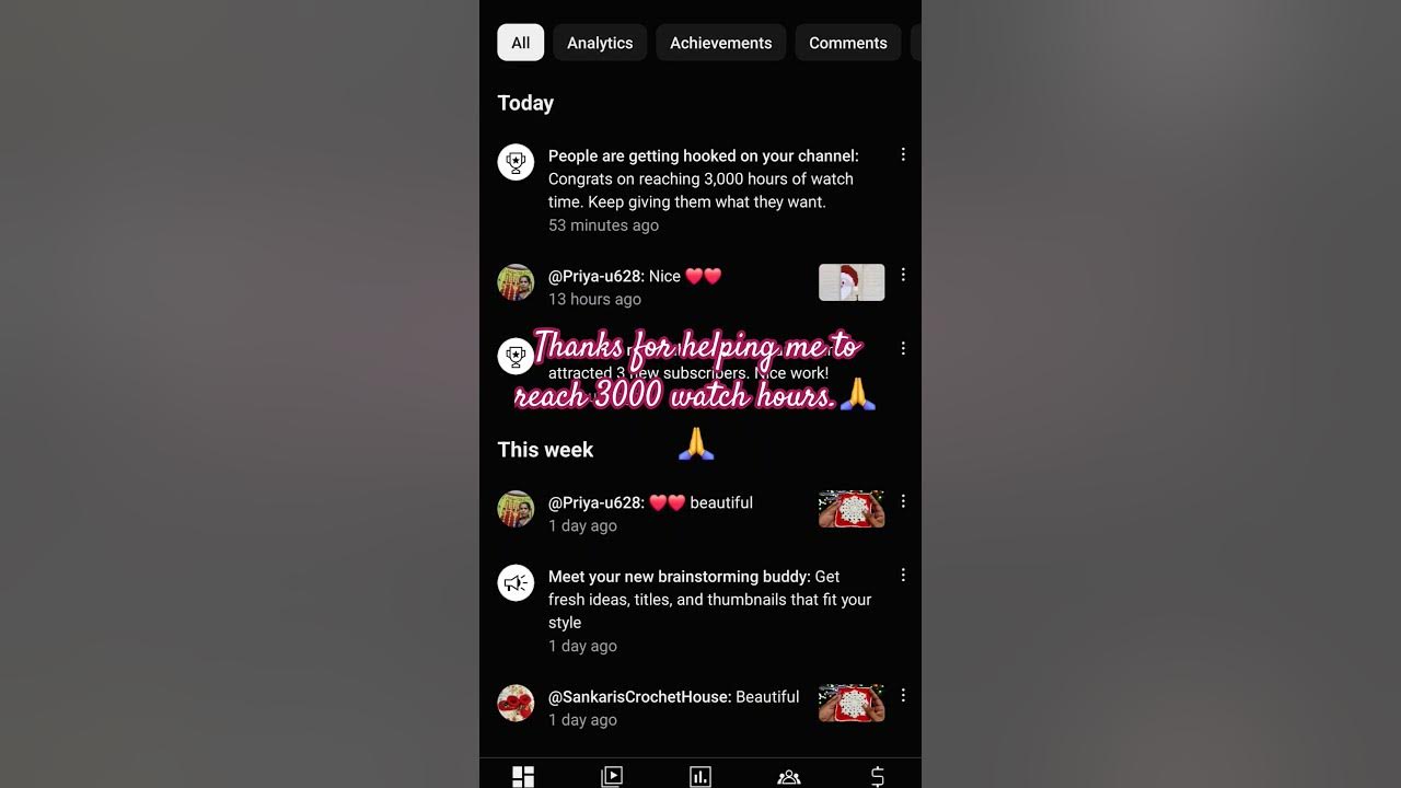 Thanks @Everyone for supporting me to reach 3000 watch hours and 3180 subscribers.Keep ...