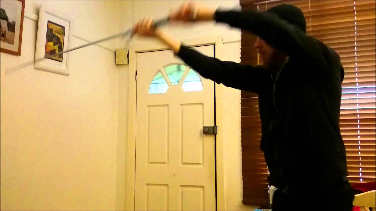 Meyer Square longsword cut drill - YouTube