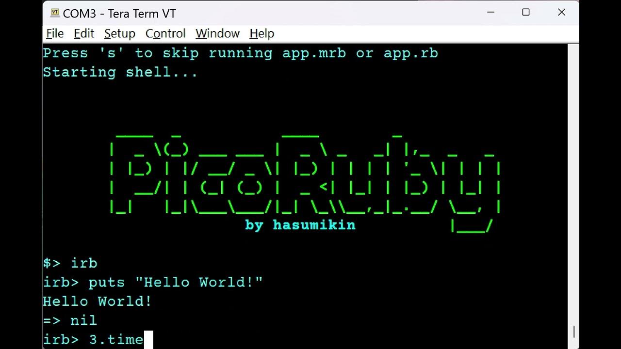R2P2 (Ruby on Raspberry Pi Pico) demo 1-3 - YouTube