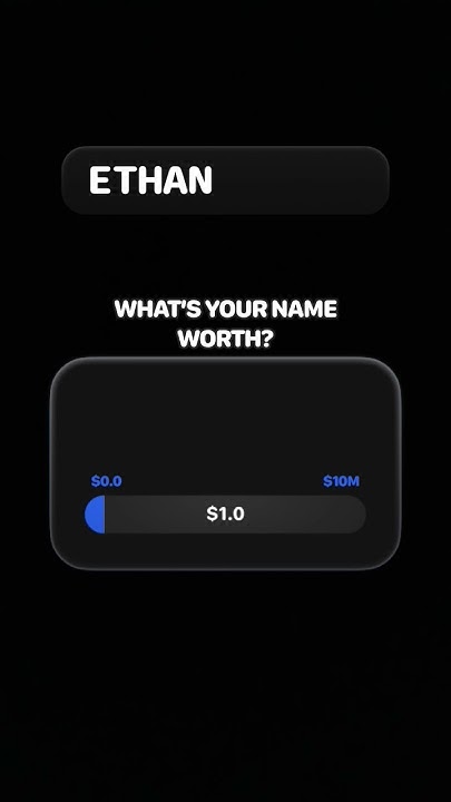 How much is your name worth #music - YouTube