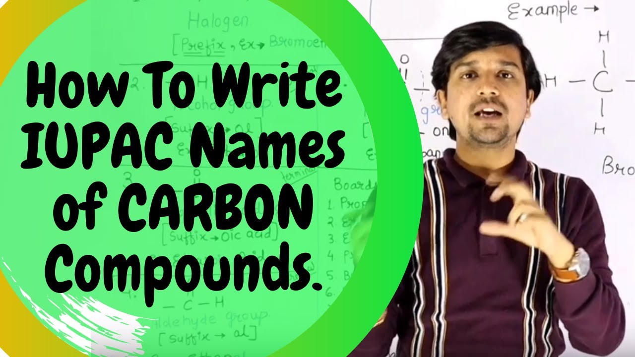 HOW TO WRITE IUPAC NAMES OF ORGANIC COMPOUNDS? CLASS 10 functional ...