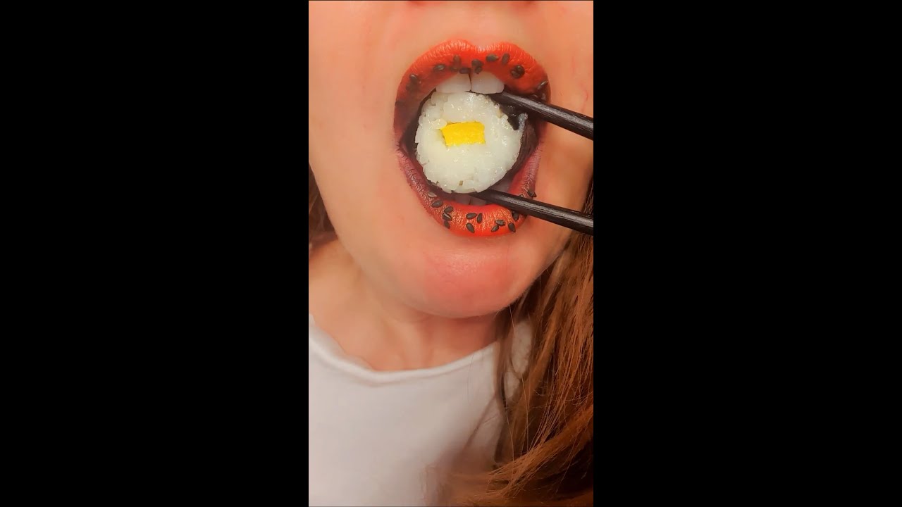 ASMR MUKBANG FOOD EATING BITING CRUNCHING CLOSE UP MOUTH - YouTube