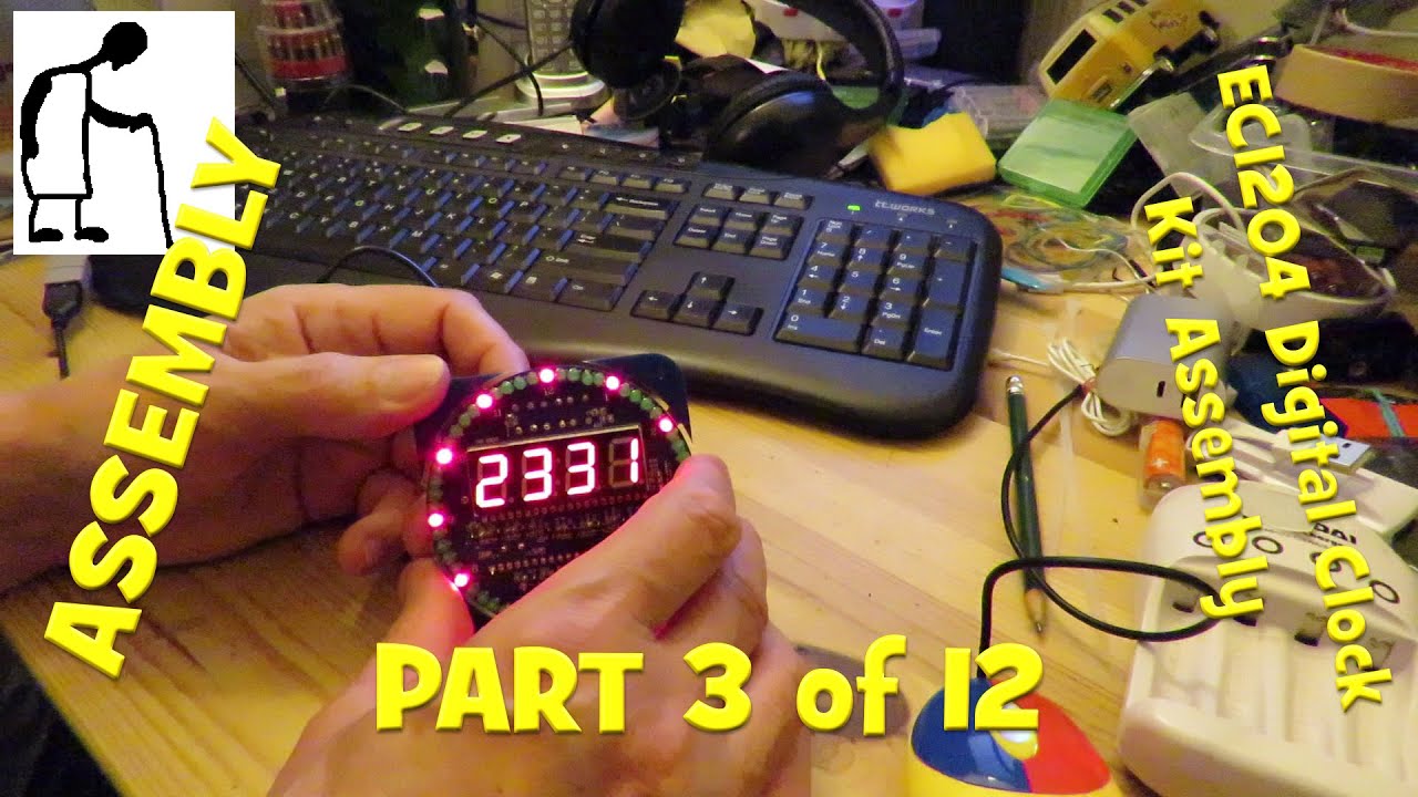 EC1204 Digital Clock Kit Assembly PART #3 SMD Resistors 10k - YouTube