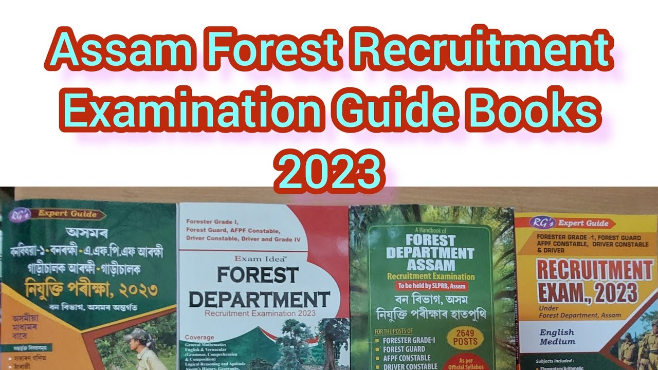 Assam forest Recruitment Examination Guide Books 2023//#forestguard # ...