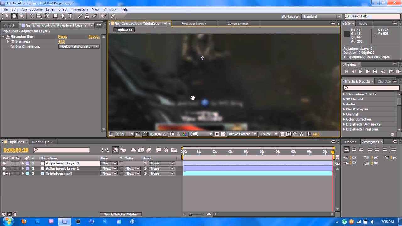 After Effects CS5: Blur Effect - YouTube