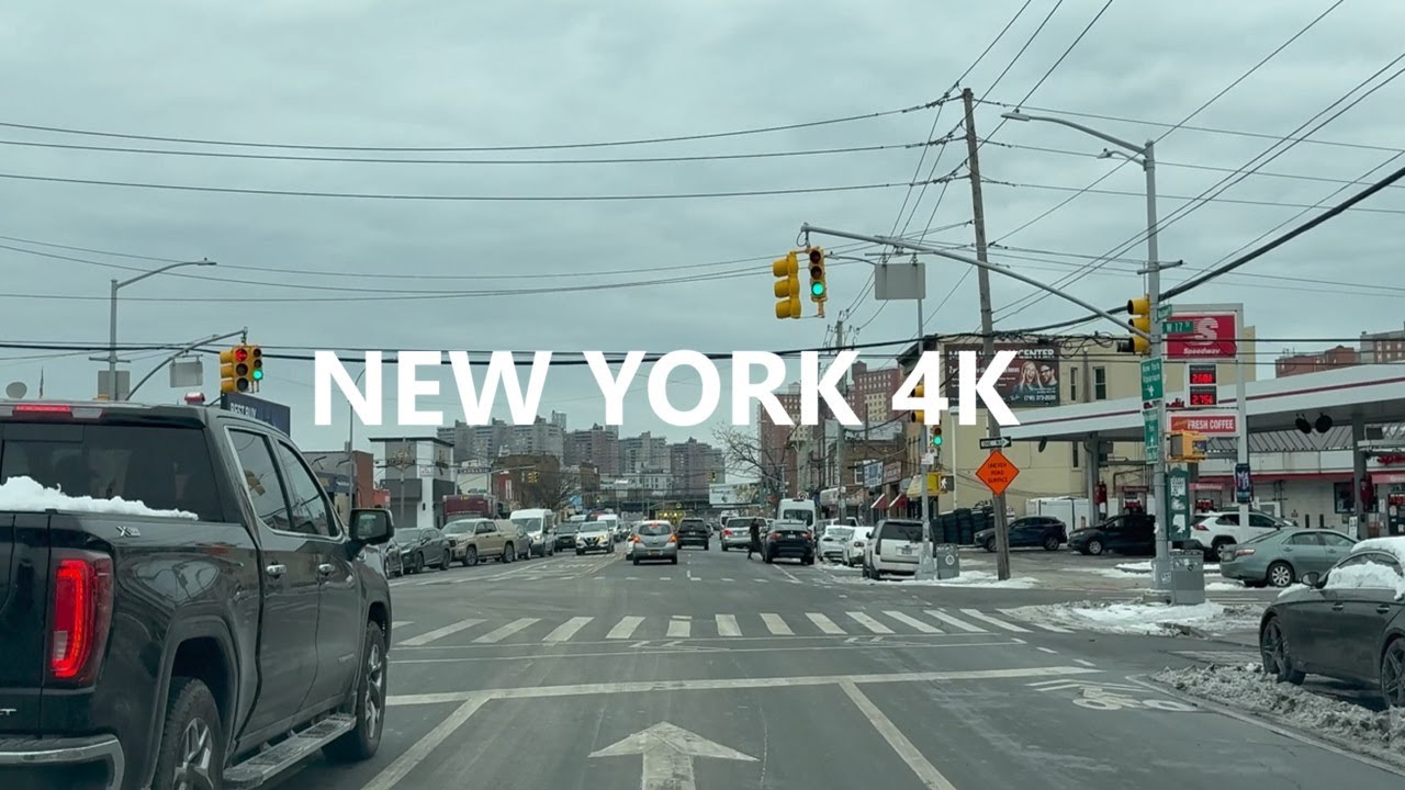 4K New York - Driving tour of Brooklyn ( Neptune Avenue ) - Dec 17 ...