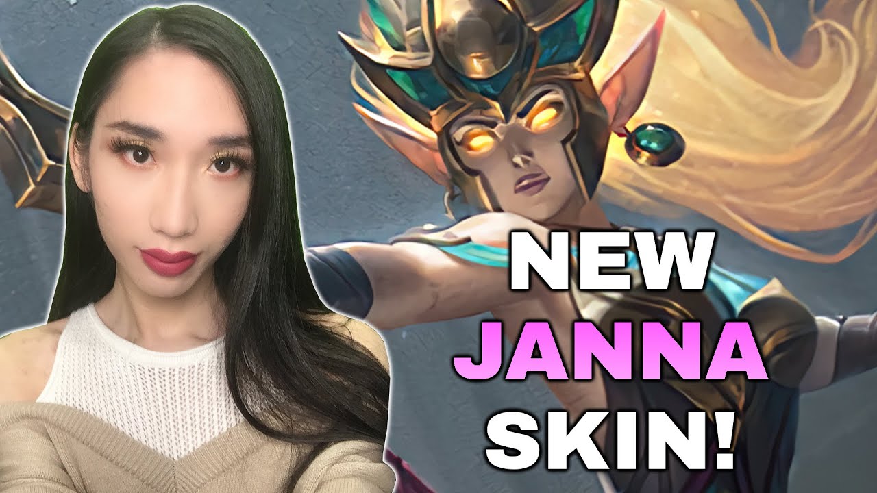 Playing with the New Janna Skin - YouTube