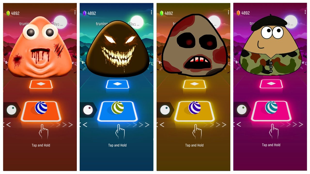 Pou Songs 🆚 Pou Collection 🆚 Pou Revenge 🆚 Poulina Tiles Hop EDM Rush 🎶 ...