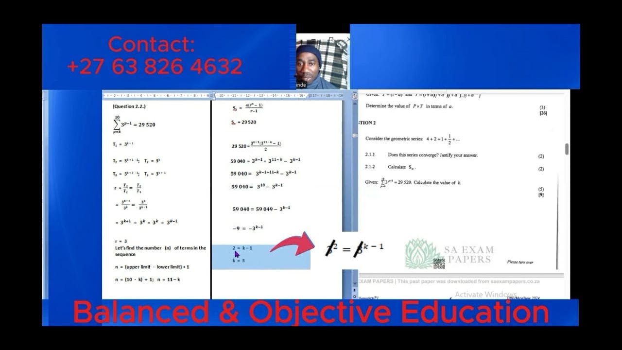 Question 2: Geometric Number Pattern - YouTube
