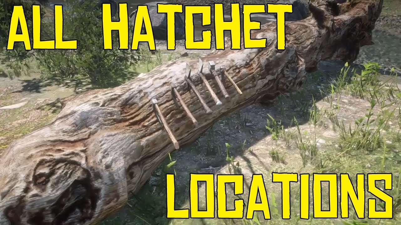 All 6 Hatchet Locations + Bonus Stone Hatchet - Red Dead Redemption 2 ...