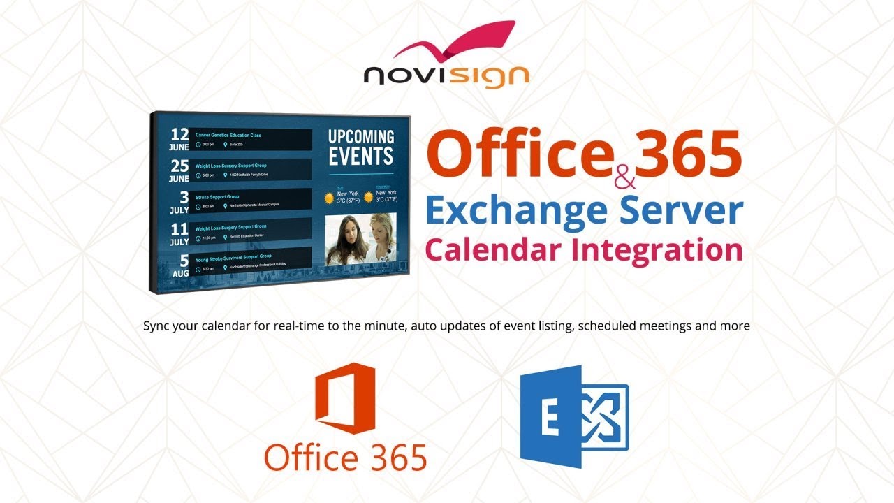 Microsoft Outlook calendar (Office 365) integration with digital ...