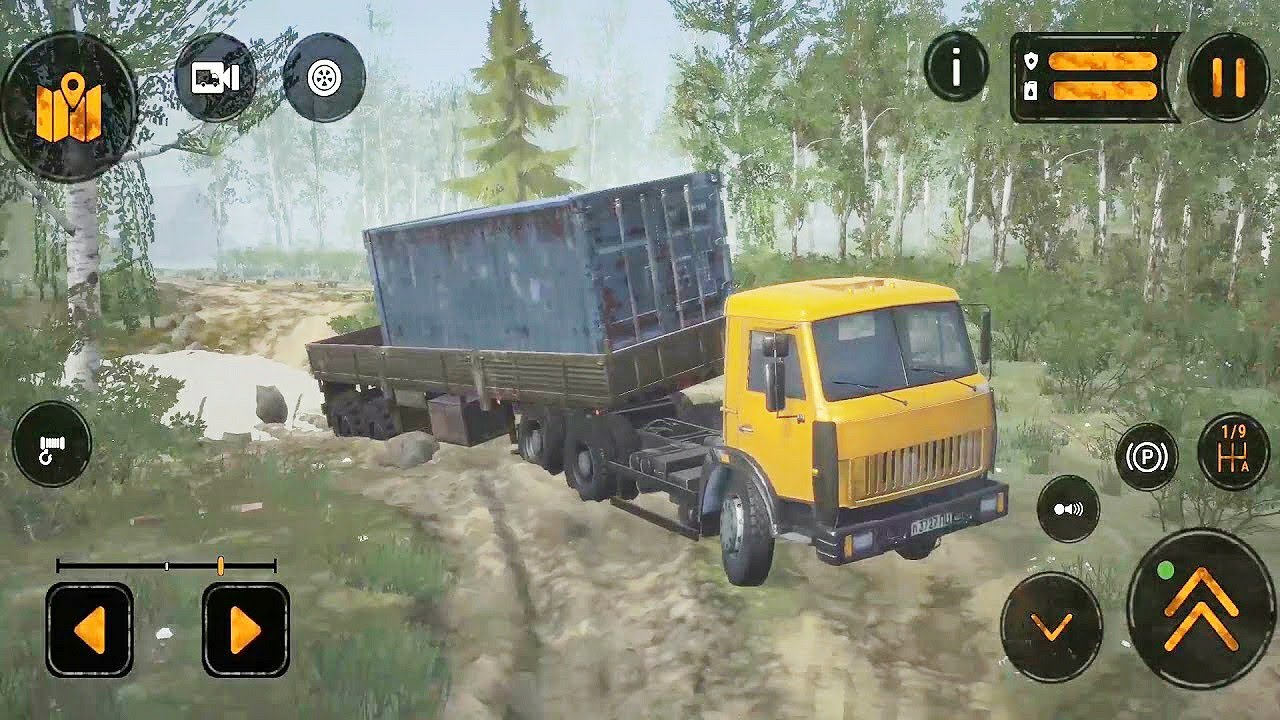 Mission #1 - The Rig - Driving The Rig Trailer Truck To Small Town | MudRunner Android Gameplay ...