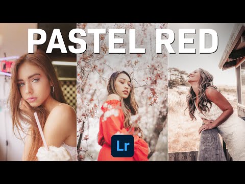 HOW TO EDIT PASTEL RED IN LIGHTROOM | Vintage Cherry Free Preset | Lightroom Editing Tutorial 2020