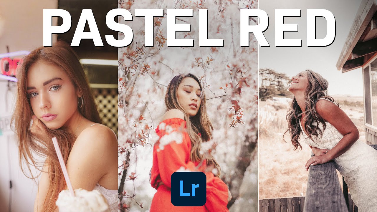 HOW TO EDIT PASTEL RED IN LIGHTROOM | Vintage Cherry Free Preset ...