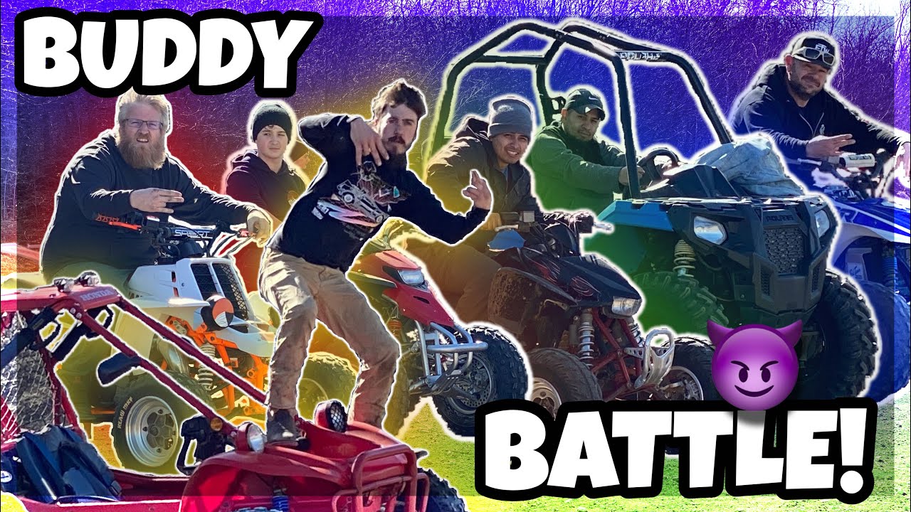 BUDDY BATTLE! | Banshee vs. Pilot vs. Blaster vs. TRX450R vs. TRX250R ...