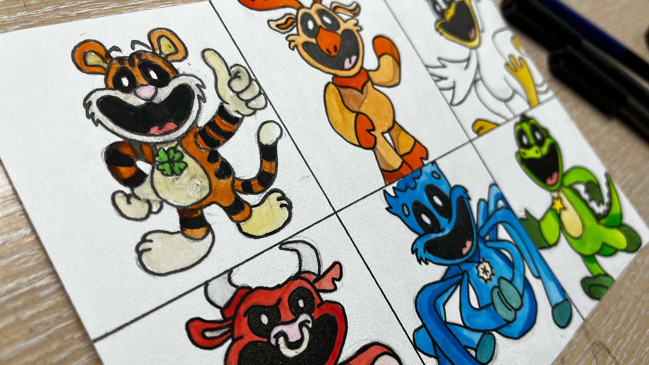 Drawing Monsters Rejected Critters (Poppy Playtime Chapter 4) - YouTube