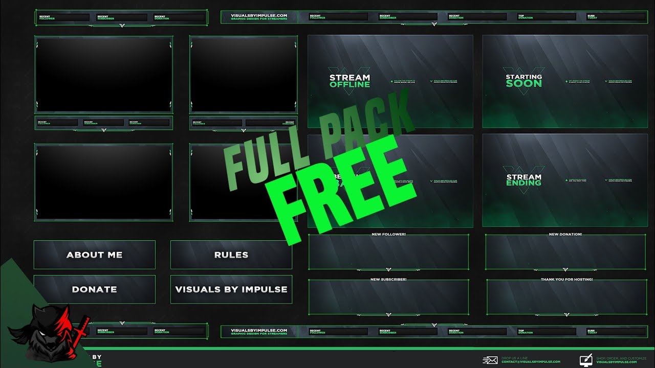 Animated streaming pack for free. #thesaadzone - YouTube