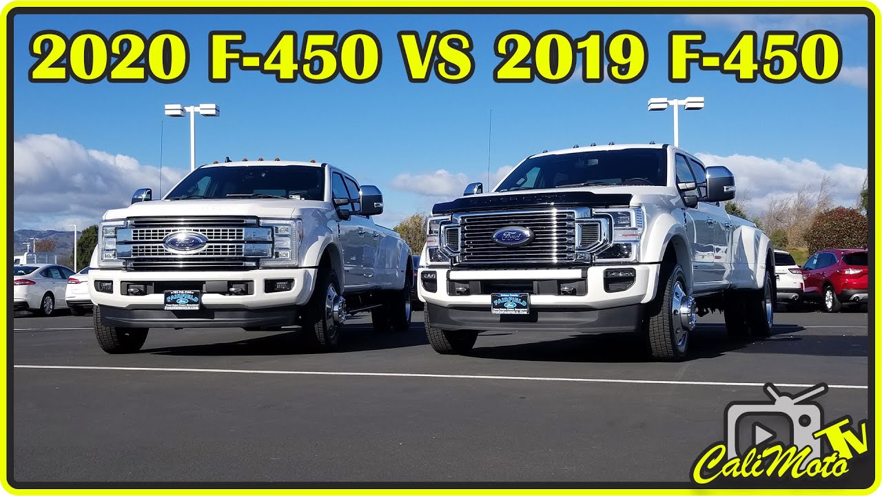 2020 Ford Super Duty F-450 Platinum VS 2019 Ford Super Duty F-450 ...