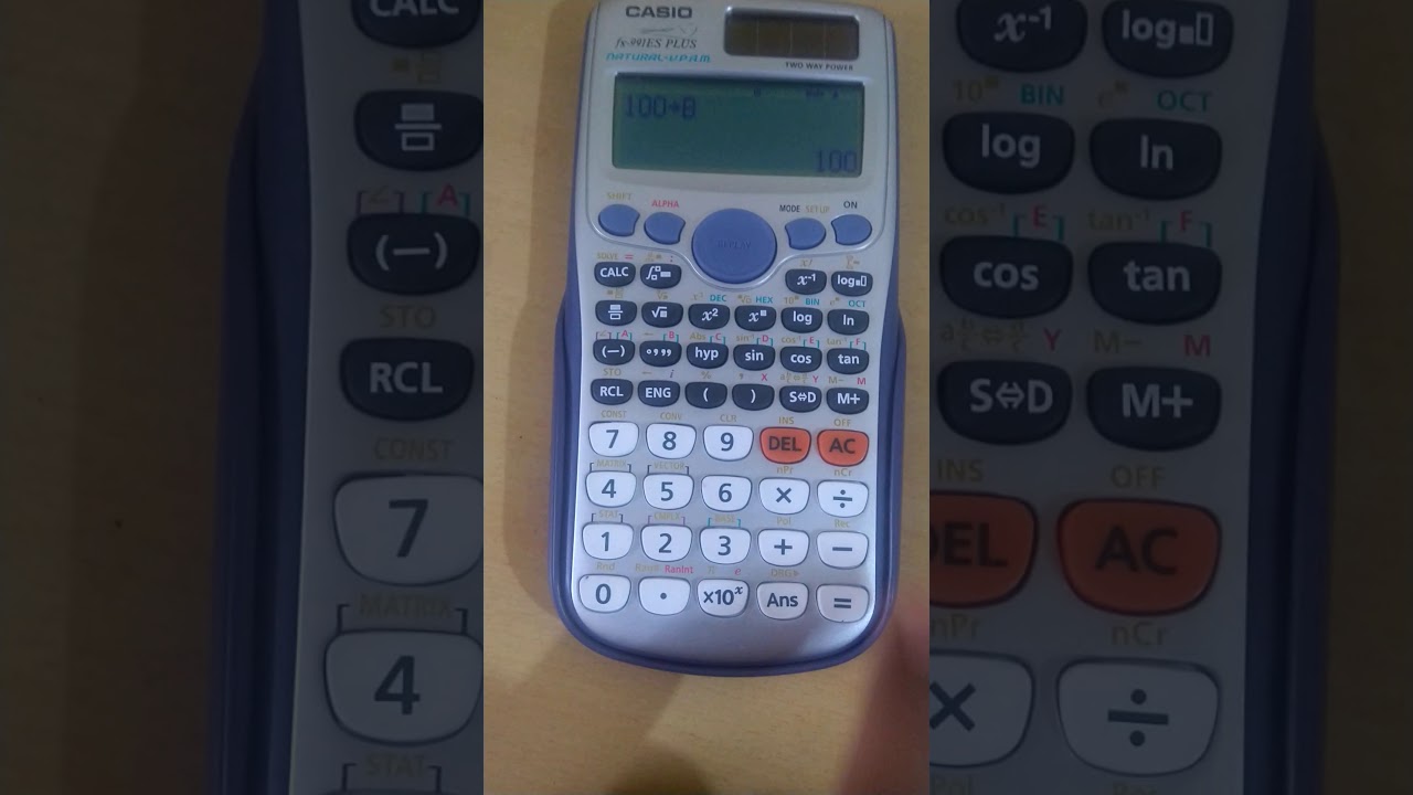 Combination Using The Calculator Casio Fx991es Youtube