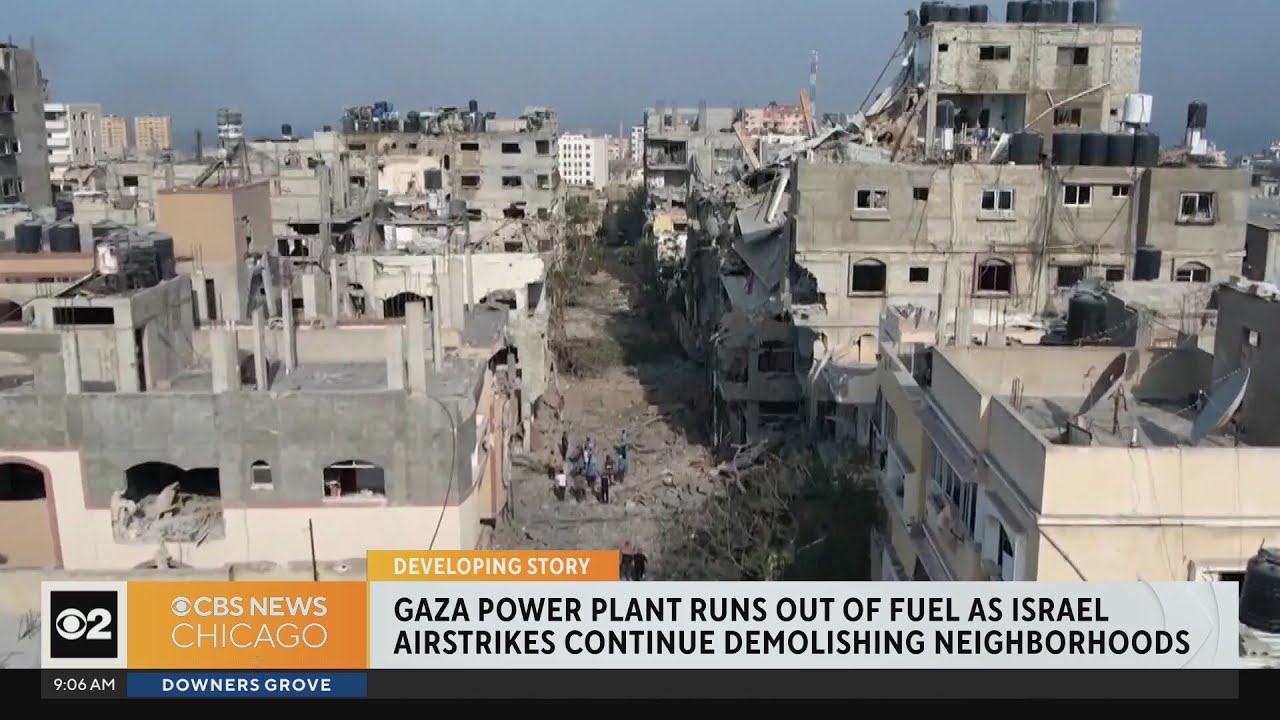 Gaza power plant runs out of fuel as Israel airstrikes continue ...