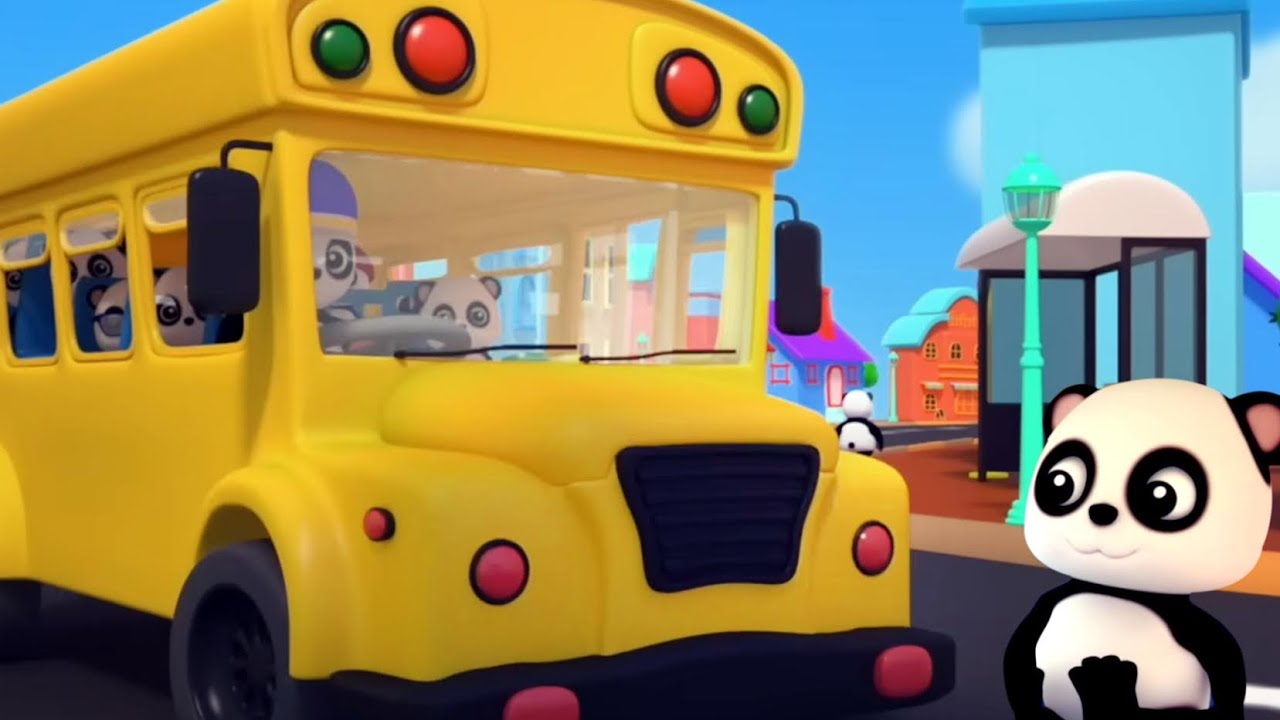 Wheels On The Bus, Vehicle Cartoons and Nursery Rhymes for Kids - YouTube