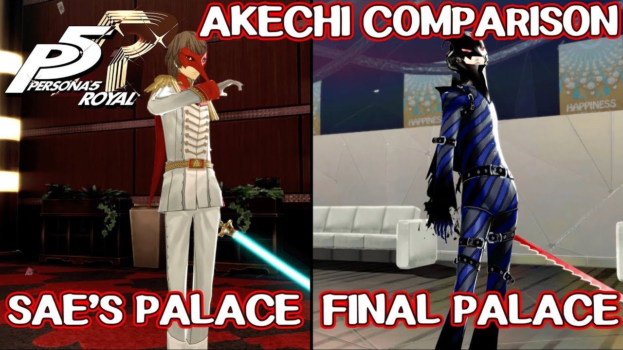 Akechi Comparison - Sae's Palace & Third Semester - Persona 5 Royal ...
