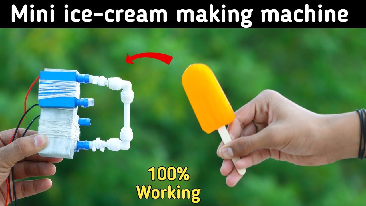 Make a mini ice-cream making machine using peltier module || Mr ...