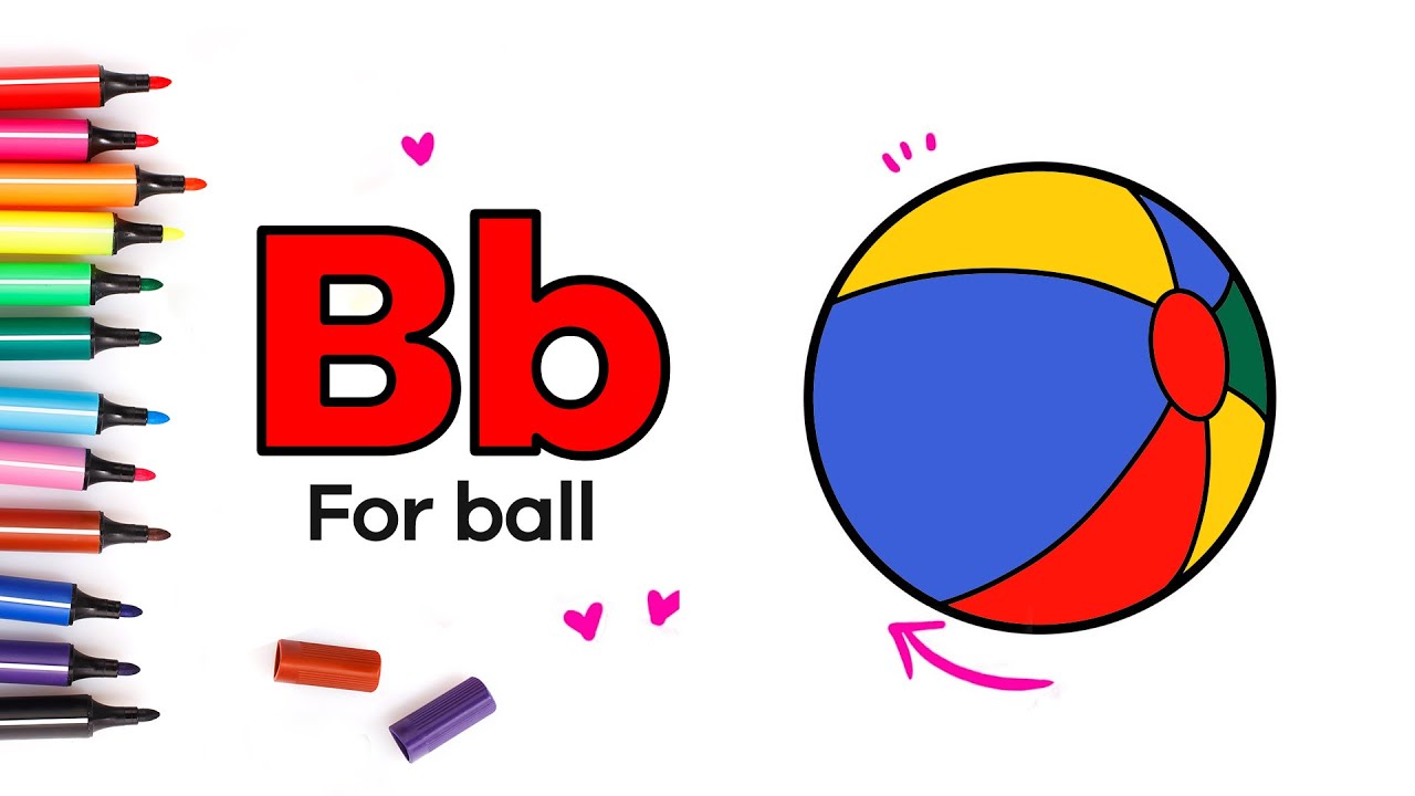 B for Ball Abcd songs | A for Apple | Alphabets | for children ...