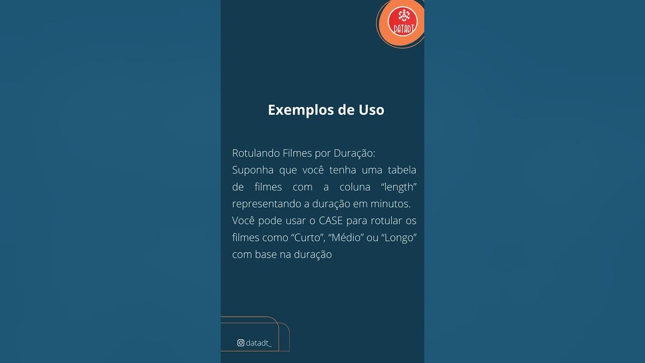 Introdução A Instrução Case No Postgresql Youtube