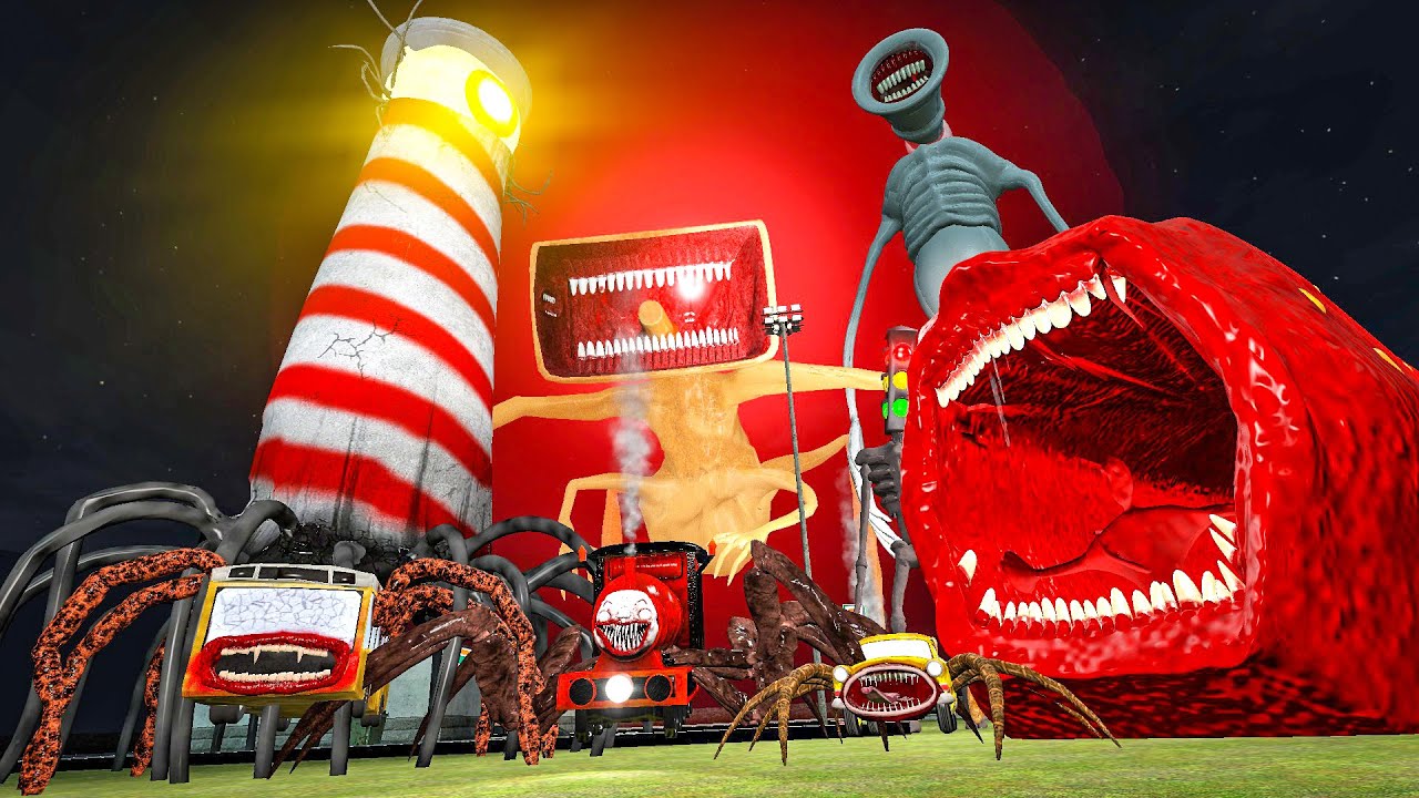 BUS EATER vs CHOO CHOO CHARLES vs CAR EATER vs TRAFFIC LIGHT HEAD ...