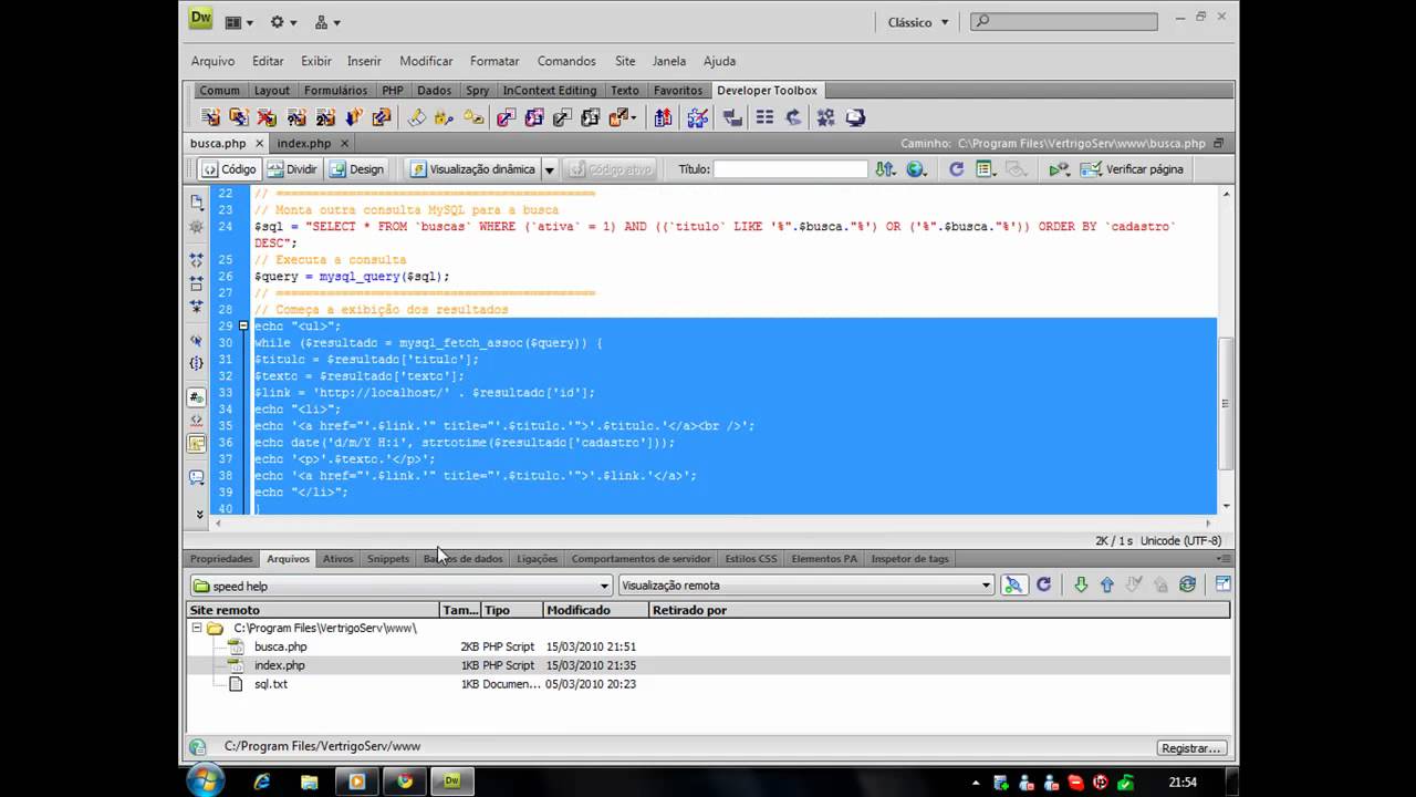 Sistema De Busca Com Php Mysql Youtube
