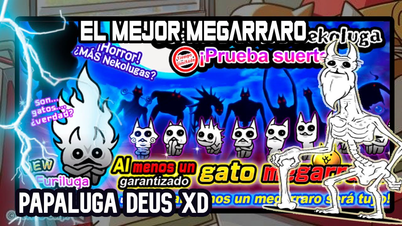 Curiosidades The Battle Cats en español Obteniendo al Megarraro Mas ...