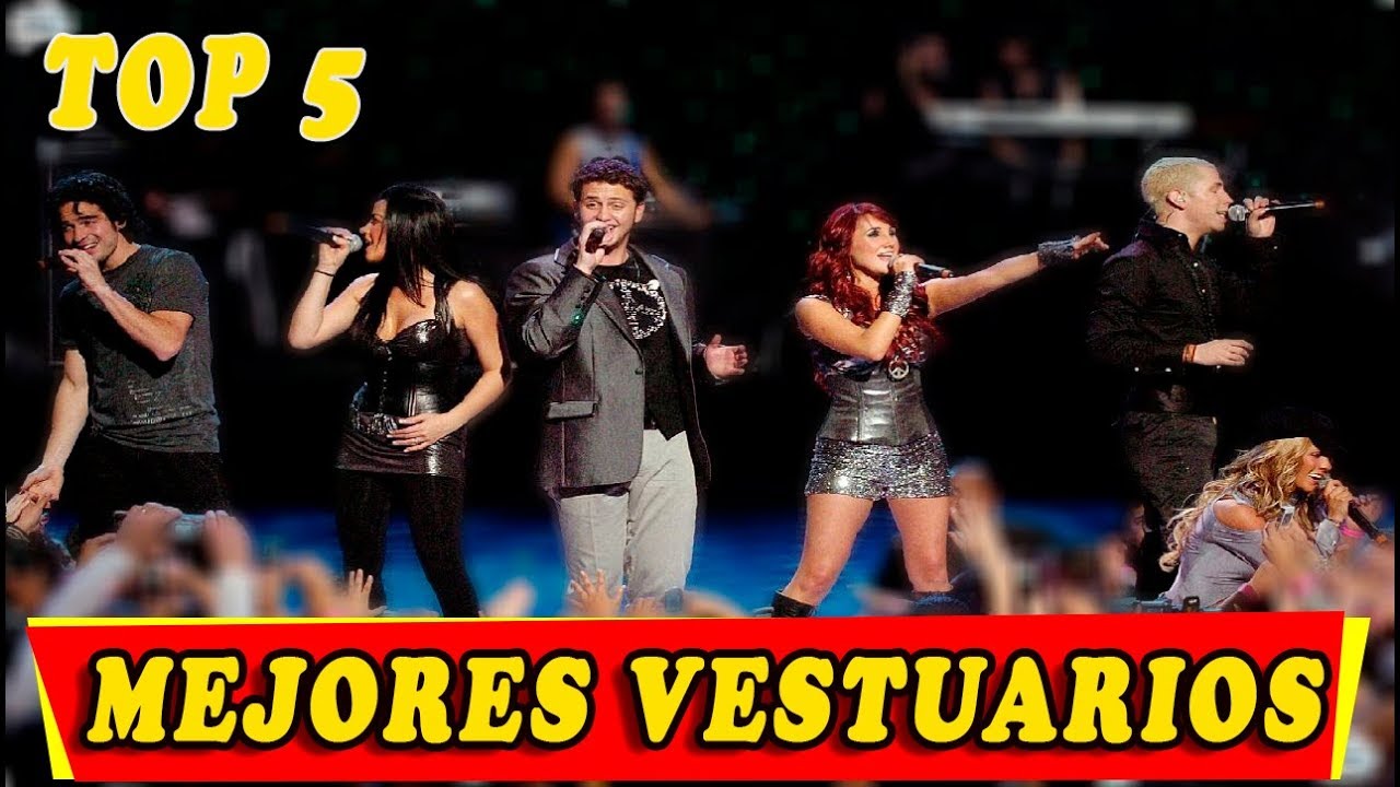TOP 5: MEJORES VESTUARIOS DE RBD - YouTube
