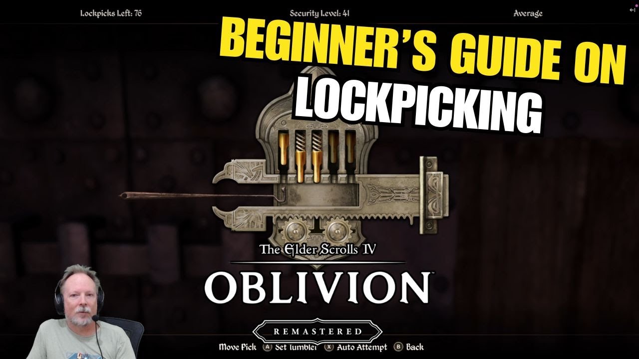 Oblivion Remastered Beginner's Guide to Lockpicking - How To Pick Locks and Find Lockpicks - YouTube