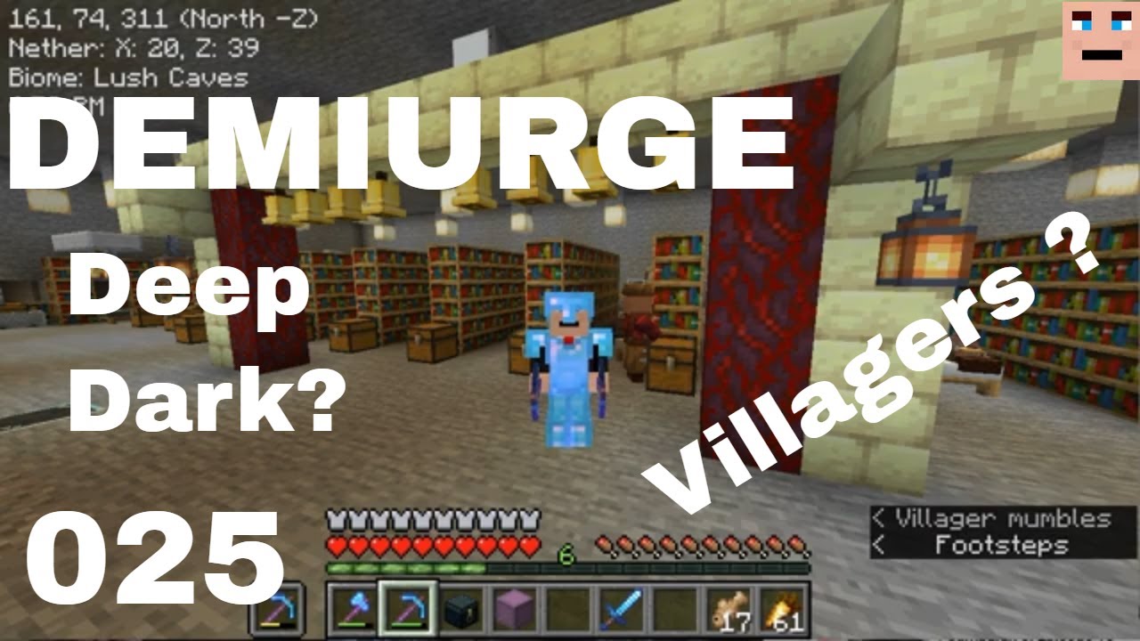 DEMIURGE Survival SMP Episode 25 Deep Dark? Villagers? - YouTube