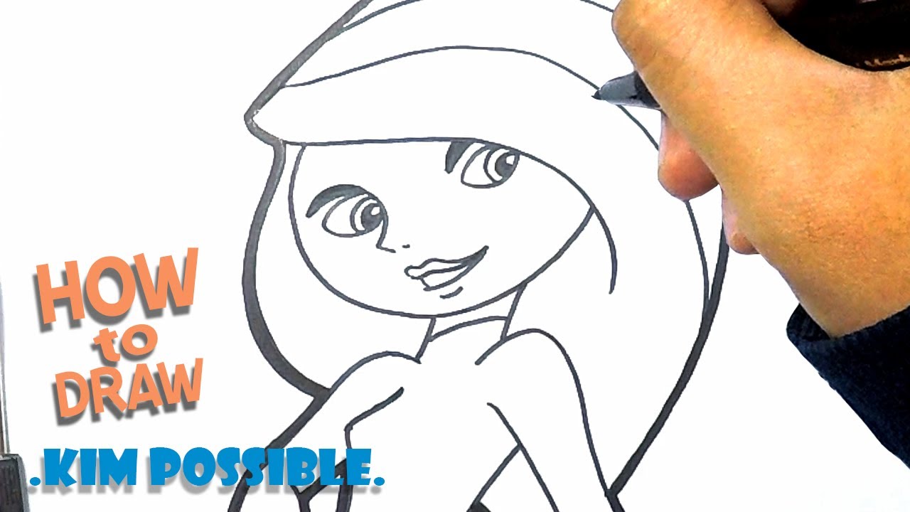 How to Draw Easy kim possible - YouTube