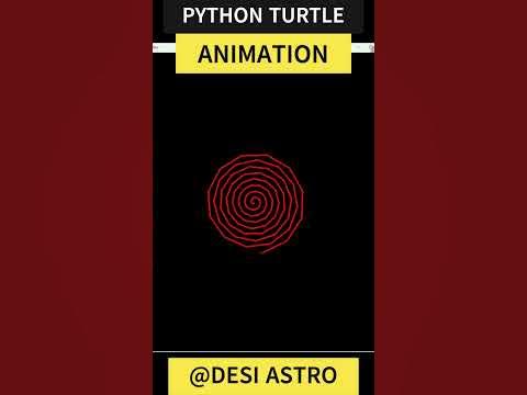 PYTHON ANIMATION TURTLE| #python #science #coding #science #shorts # ...