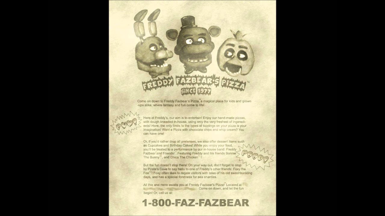 fnaf slide show - YouTube