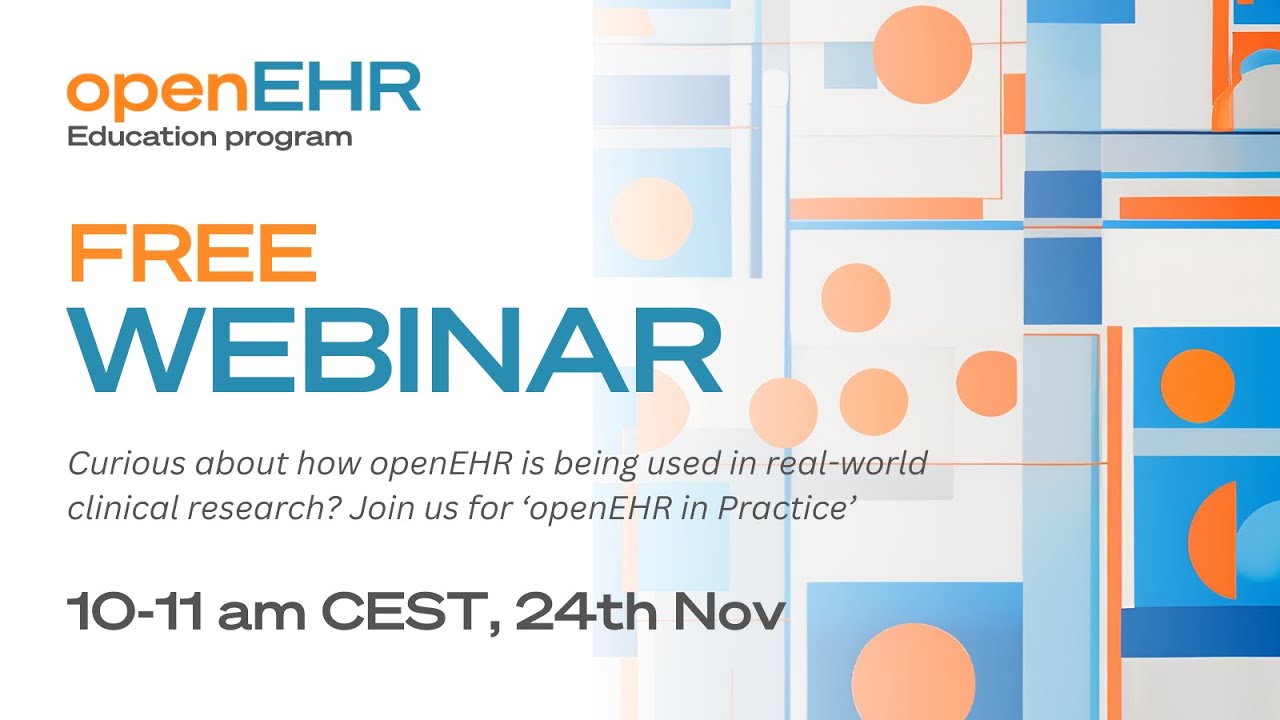 Webinar: openEHR in practice - YouTube