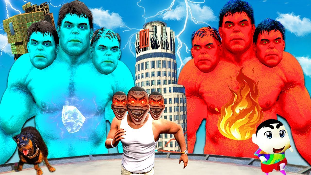 FRANKLIN Found BIGGEST "ICE GOD HULK & LAVA GOD HULK" Of Universe In ...