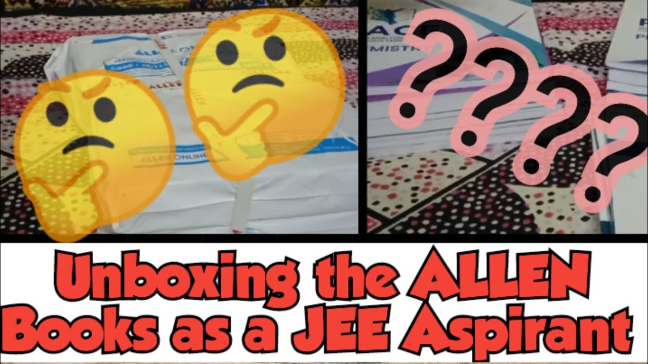 Unboxing the ALLEN Books as a JEE Aspirant Part 2 11th grader Allen ...