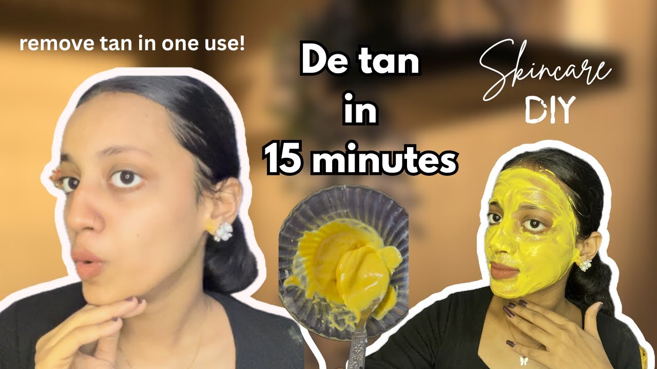 Remove Tan in 15 minutes / Detan Face mask at home |Glowingskin ...