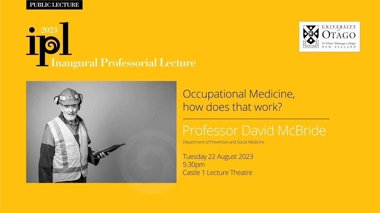 Inaugural Professorial Lecture - Professor David McBride - YouTube