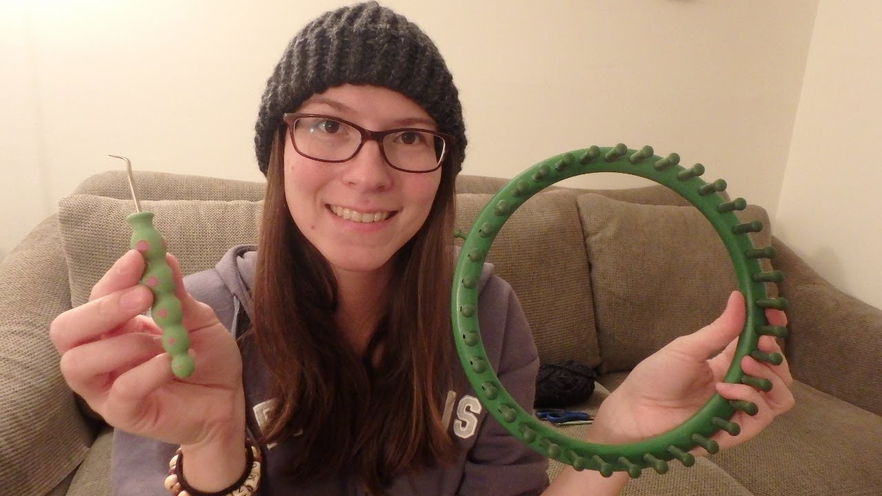 How To Make A Hat With Knifty Knitter - YouTube