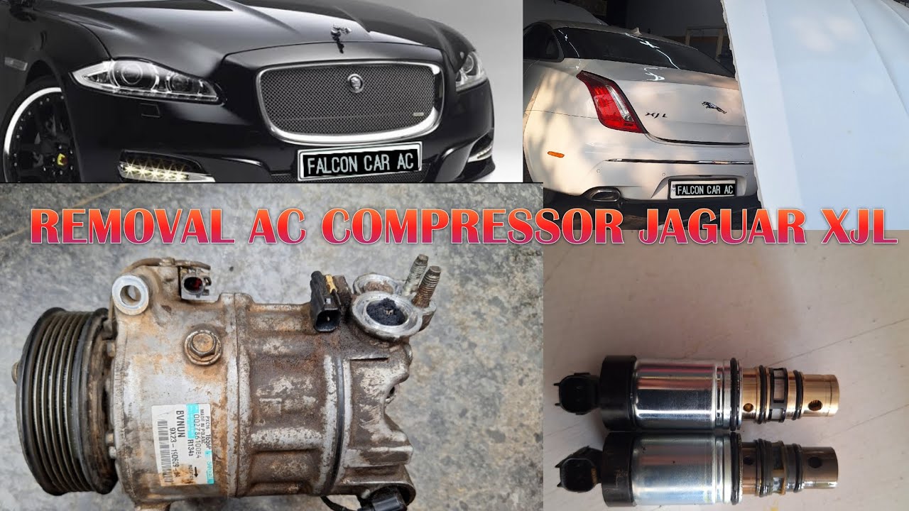 JAGUAR XJL AC COMPRESSOR VALVE REPLACEMENT - YouTube