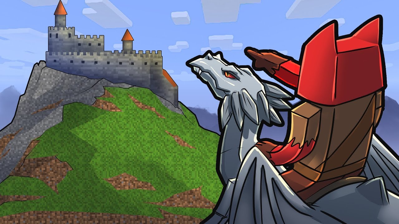 Minecraft Dragons - BUILDING CASTLE FOR MY DRAGON! - YouTube