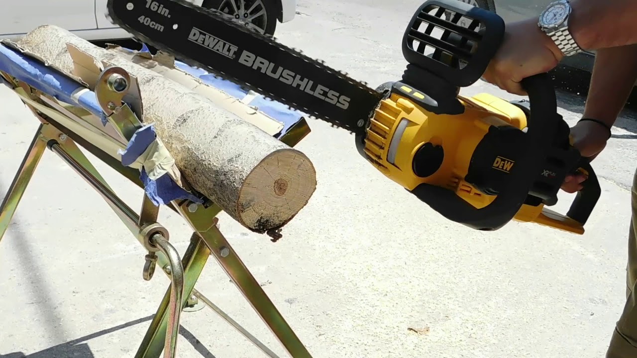 DeWalt DCM575 54V Αλυσοπρίονο μπαταρίας - YouTube