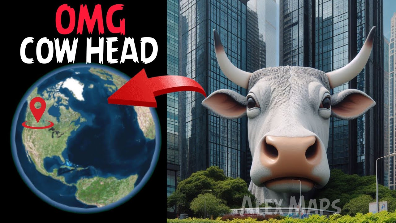 Unusual find COW HEAD On Google Maps 🌎 - YouTube